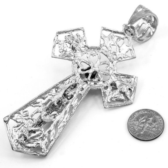 Element Shine | Jewelry | Sterling Silver Jesus Crucifix Cross Large ...